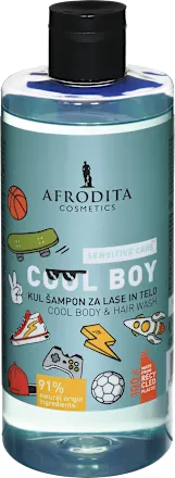 AFRODITA
COOL BOY dečiji šampon za kosu i telo, 320 ml