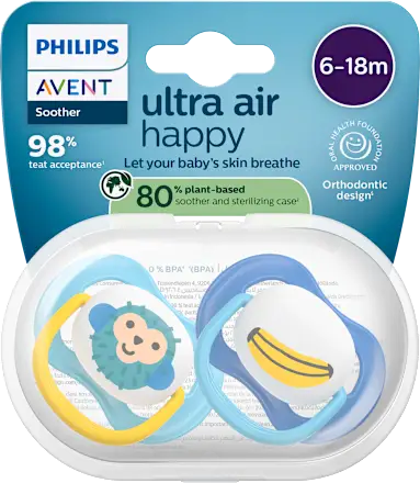 PHILIPS AVENT
ultra air happy varalica - plava, 6-18 meseci, 2 kom