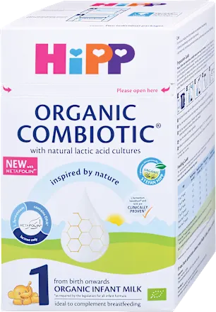 HiPP
ORGANIC COMBIOTIC® 1 početno mleko za odojčad, od rođenja, 800 g
Početna mlečna hrana za odojčad