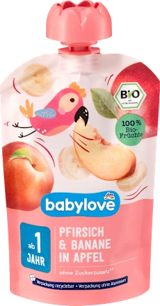 babylove
Voćni užitak - breskva i banana u jabuci, od 1. godine, 100 g
Dodatak ishrani