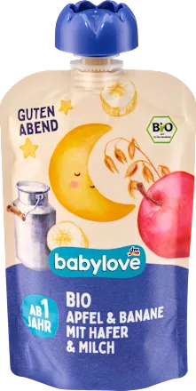 babylove
Užitak jabuka i banana sa ovsem, od 1. godine, dijetetski proizvod - hrana za odojčad i malu decu, 100 g
Prelazna hrana