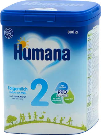 Humana
2 prelazno mleko, posle 6. meseca, 800 g
Prelazno mleko