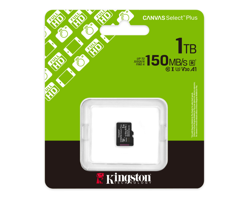 KINGSTON Memorijska kartica U1 V10 SDXC 1TB Canvas Select Plus G3 150R A1 SDCS3/1TBSP