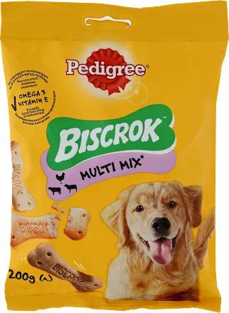 Pedigree
BISCROCK MULTI MIX keksići za sve uzraste pasa – ukus mesa, 200 g
Dodaci prehrani životinja