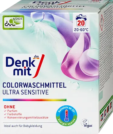Denkmit
Detergent za pranje šarenog veša, 20 pranja, 1,35 kg