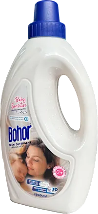Bohor
Baby Sensitive tečni detergent za mašinsko i ručno pranje bebinog i dečijeg veša, 1,5 l