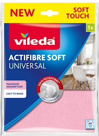 vileda
ACTIFIBRE SOFT UNIVERSAL 2IN1 mikrofiber krpa, 1 kom