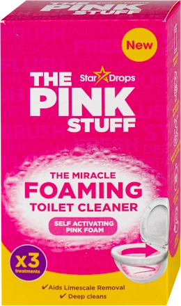 THE PINK STUFF
THE MIRACLE FOAMING samoaktivirajuće penasto sredstvo za čišćenje toaleta, 3x100g, 300 g