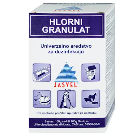 JASVEL
Univerzalno sredstvo za dezinfekciju, 200 g
Biocid