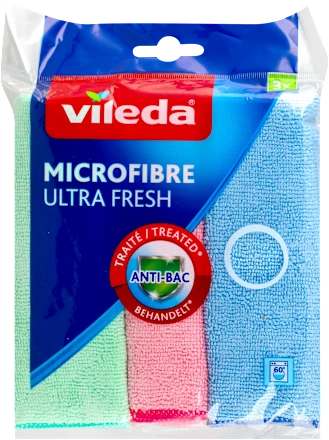 vileda
ULTRA FRESH mikrofiber antibakterijske krpe za čišćenje, 3 kom