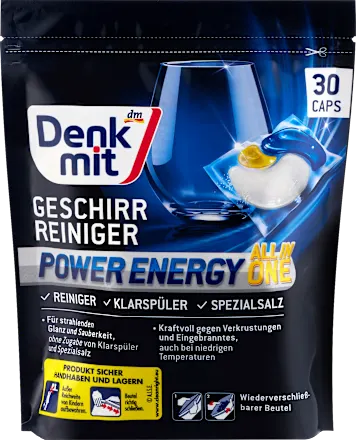 Denkmit
POWER ENERGY ALL IN ONE tablete za mašinsko pranje sudova, 30 kom