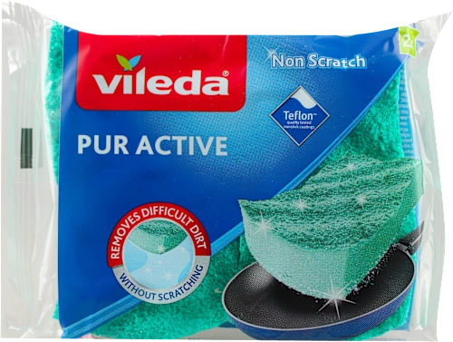 vileda
PUR ACTIVE - sunđer za pranje posuđa, 2 kom