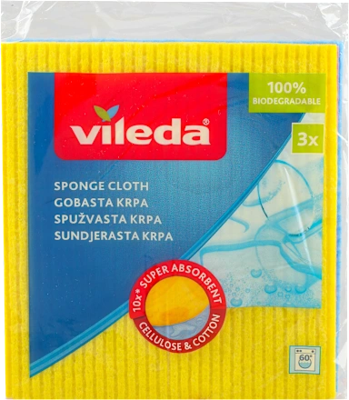 vileda
sunđerasta krpa - truleks, 3 kom