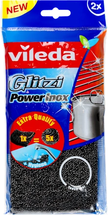 vileda
Glitzi Power Inox - sunđerasta žica za pranje posuđa, 2 kom
