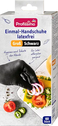 Profissimo
Crne jednokratne rukavice bez lateksa – veličina L, 60 kom