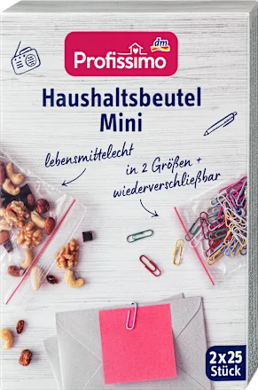 Profissimo
Mini kese sa zip zatvaračem, 2x25kom, 50 kom