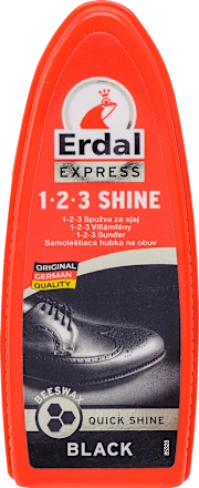 Erdal
EXPRESS 1-2-3 SHINE sunđer za sjaj obuće - crni, 1 kom