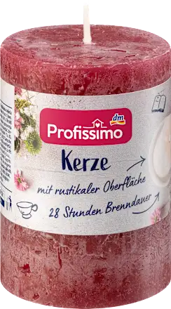Profissimo
Rustična sveća, u bordo boji ,80/58, 1 kom