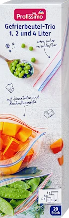 Profissimo
Trio kese za zamrzivač - 1L, 2L, 4L, 20 kom