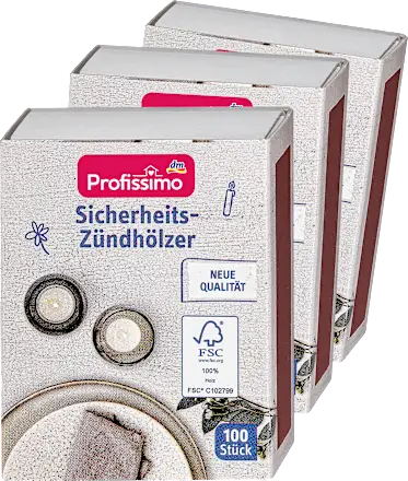 Profissimo
Šibice, 3x100, 300 kom