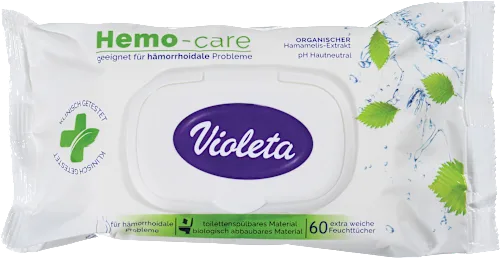 Violeta
Hemo Care – vlažni toalet papir, 60 kom