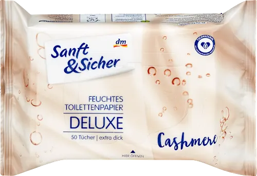 Sanft&Sicher
Deluxe vlažni toalet papir - kašmir, 50 kom