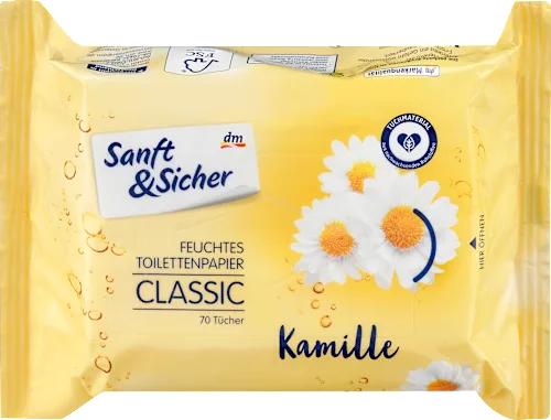 Sanft&Sicher
CLASSIC vlažni toaletni papir – kamilica, 70 kom