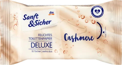 Sanft&Sicher
Vlažni toalet papir Deluxe - kašmir, 10 kom