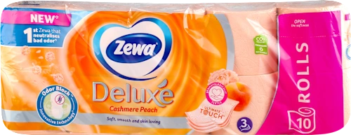 Zewa
Deluxe Cashmere Peach toaletni papir, 3-slojni, 10 kom