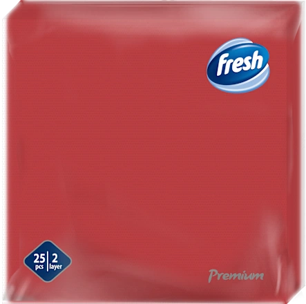 fresh
Premium crvene salvete, 25 kom