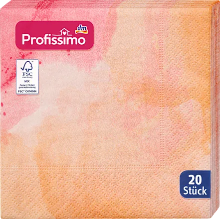 Profissimo
Troslojne salvete, motiv: prelivanje boja, 25x25cm, 20 kom