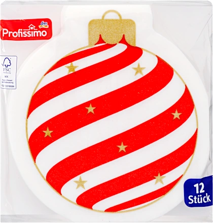 Profissimo
Jednoslojne salvete u obliku kugle, 33x33cm, 12 kom