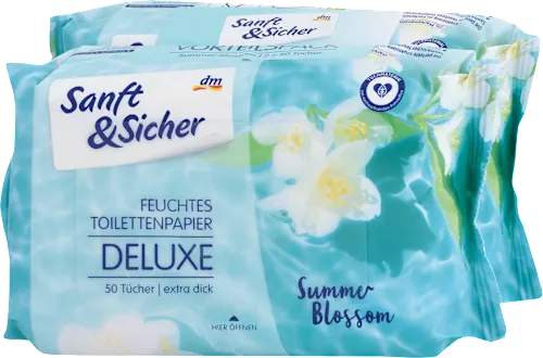 Sanft&Sicher
Summer Blossom vlažni toaletni papir, 2x50kom, 100 kom
