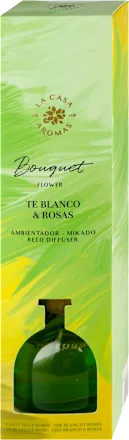 LA CASA DE LOS AROMAS
MIKADO Bouquet FLOWER TE BLANCO & ROSAS mirišljavi štapići osveživač prostora, 40 ml