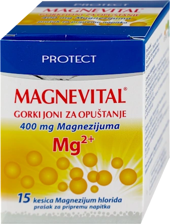 PROTECT
MAGNEVITAL - GORKI JONI ZA OPUŠTANJE prašak u kesicama za pripremu napitka, 15 kom
Dodatak ishrani