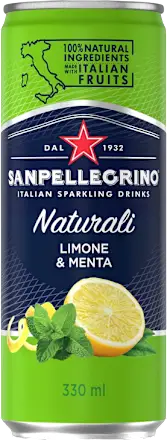 SANPELLEGRINO
Naturali blago gazirani napitak - limun i menta, 0,33 l