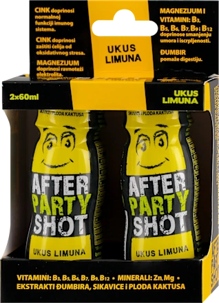 NA'EKS
AFTER PARTY SHOT, 120 ml
Dodatak ishrani