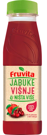 Fruvita
Voćni sok - JABUKE VIŠNJE & NIŠTA VIŠE, 330 ml