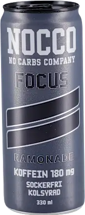 NOCCO
FOCUS RAMONADE osvežavajući bezalkoholni napitak sa kofeinom, 330 ml
Dodatak ishrani