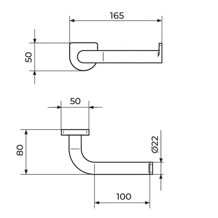 ROSAN DRŽAČ TOALET PAPIRA S2 GOLD