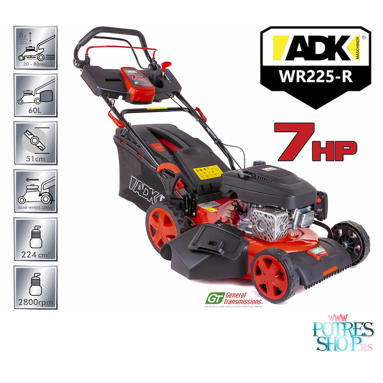 KOSACICA MOTORNA WR65355ABK 7HP ADK