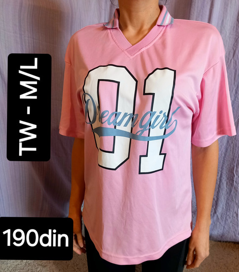 TW ženska majica dres roze M/L