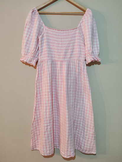 NEW LOOK LETNJA PAMUČNA KARO HALJINA