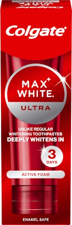 Colgate
MAX WHITE pasta za zube ULTRA ACTIVE FOAM, 50 ml
