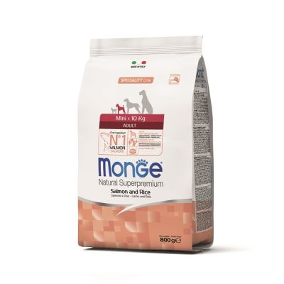 Monge Mini Adult Monoprotein Losos i pirinač 800g