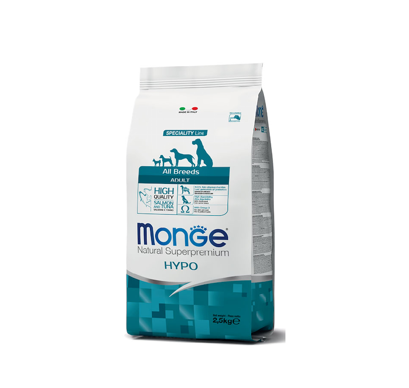 MONGE Hrana za sve rase pasa Hypoallergenic Losos i Tuna 12kg