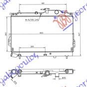 HLADNJAK MOTORA 1.5 DIZEL CRDi (+/-AC) (360×624) (NRF) HYUNDAI MATRIX 2001-2008 (FC) (OEM: 25310-17800, 2531017800)
