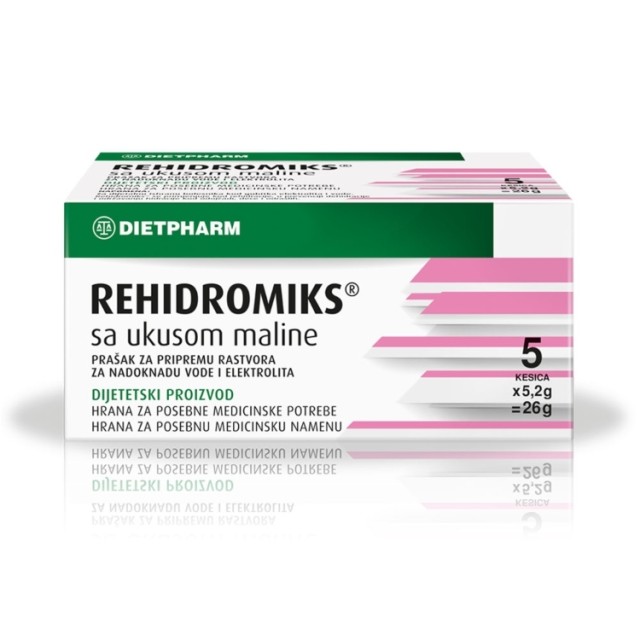 DIETPHARM REHIDROMIKS MALINA 5 KESICA