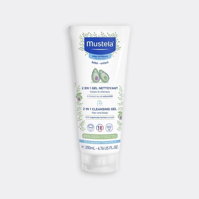 Mustela 2 u 1 šampon za pranje kose i tela 200 ml