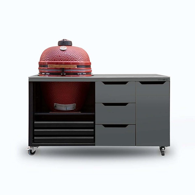 Kamado Bono - ostrvo za kuvanje 150x100x85cm Carbon Gray
